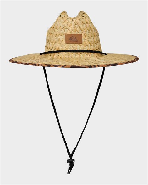 Buy Mens Pierside Print Straw Hat By Quiksilver Surf Dive N Ski