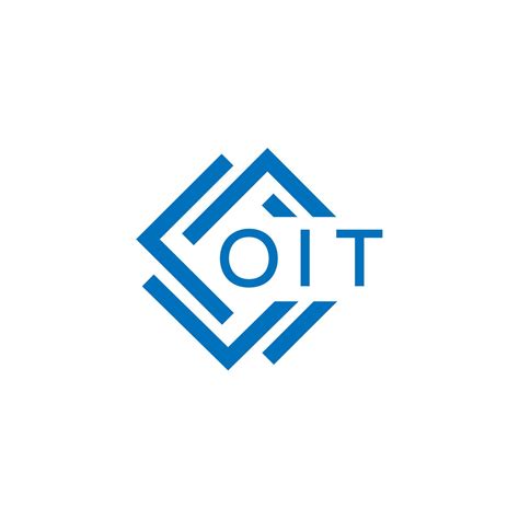 Oit Letter Logo Design On White Background Oit Creative Circle Letter