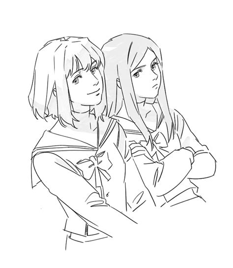 Kuga Natsuki And Fujino Shizuru My Hime Drawn By Guri Gom Danbooru