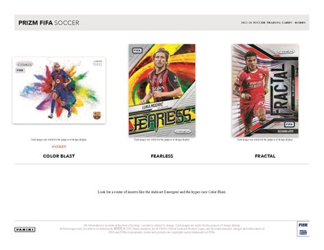 【製品情報】2025 26 Panini Prizm Fifa Soccer Hobby
