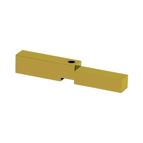 Header Hinge Adapter Polished Brass Igt Glass Hardware