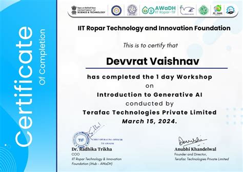 devvrat vaishnav on linkedin aiworkshop generativeai techinnovation