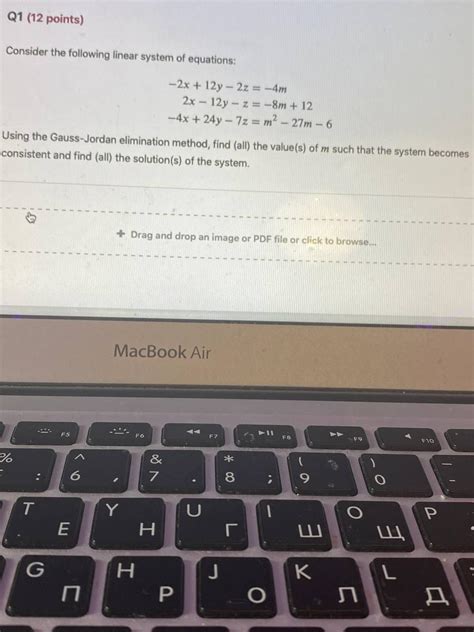 solved q1 12 points consider the following linear system