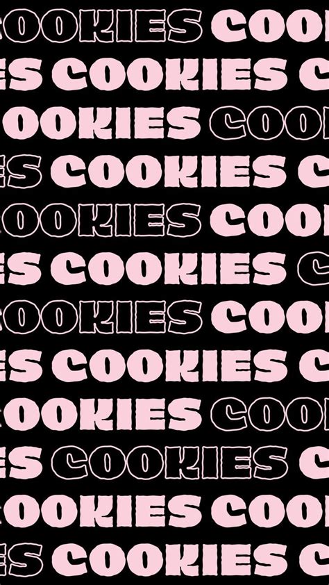 Cookies Text Aesthetic Mobile Phone Wallpaper Crumbl Cookies In 2024