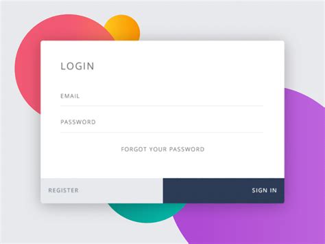 rebound daily ui day 01 sign up widget by devon moodley on dribbble