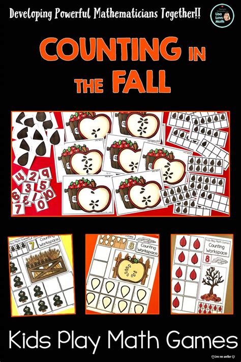 count to 10 subitizing number sene numeral recognition fall