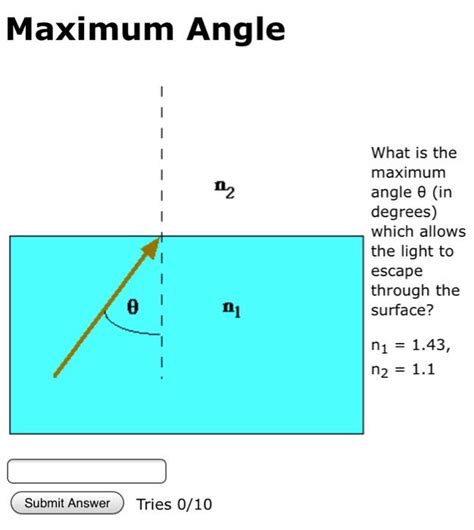 Solved Maximum Angle 1 ♡ What Is The Maximum Angle In