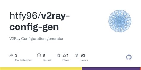 github htfy96 v2ray config gen v2ray configuration generator