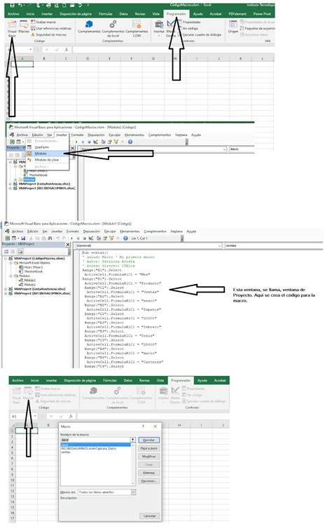 ENSEÑANZA PARA EL FUTURO VBA Macros Práctica