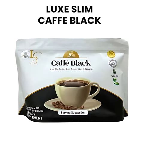 Luxe Slim Caffe Black 210g 21g X 10 Sachets Sige Mart Uae
