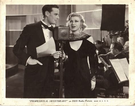 Movie Lovers Reviews Professional Sweetheart Ginger Rogers Flounces About