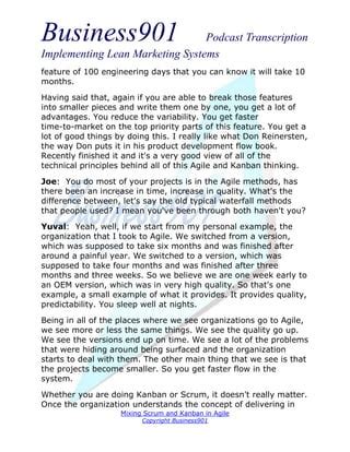 Mixing Scrum And Kanban In Agile PDF Business Business And Finance