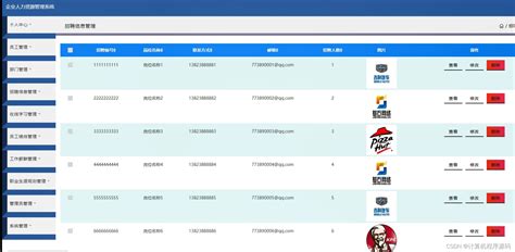 Java毕业设计企业人力资源管理系统（springbootmysqljdk18maven339） Csdn博客