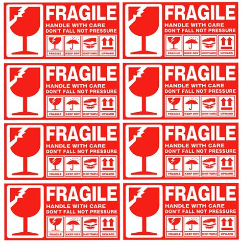 120pcs Handle With Care Fragile Stickers Shipping Stickers Box Shipping