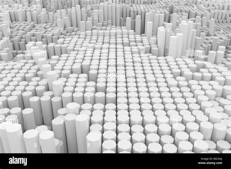 Gray Or Black And White Bandw 3d Rendering Background Abstract Geometric Structure Block Shape