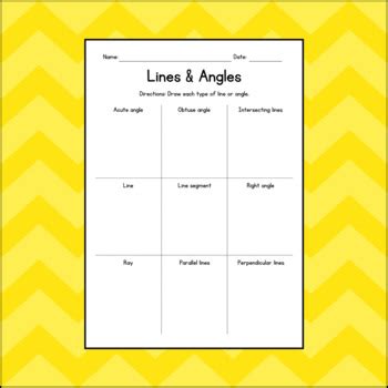 Drawing Identifying Lines Segments Rays And Angles Geometry Worksheets