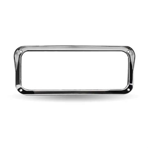 Replacement Bezel For Universal Headlight Assembly Chrome Abs Plastic