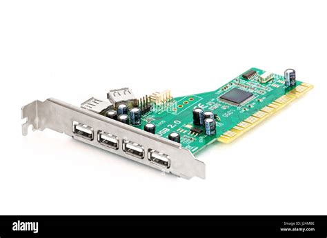 Computer Chip On Isolated White Background Stock Photo Alamy