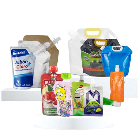 1l Liquid Soap Plastic Stand Up Pouch With Spout Laundry Detergent
