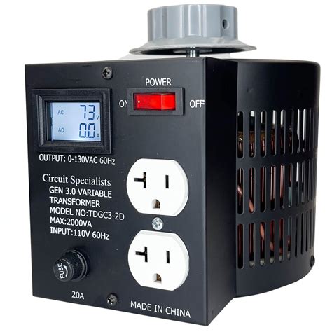 Circuit Specialists 20a Variable Transformer With Curent
