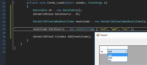 C How To Program Combox In Datagridview Stack Overflow