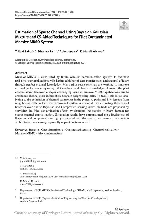 Estimation Of Sparse Channel Using Bayesian Gaussian Mixture And CS Aided Techniques For Pilot