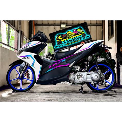 Nvx 155 Decals Malaysia For Aerox V2 Only Zenitro Graphics Decals
