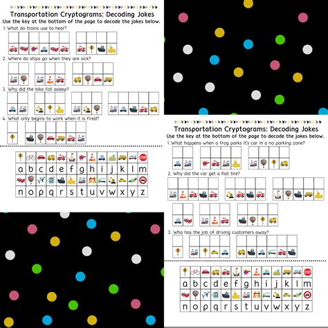 Transportation Cryptogram And Decoding Worksheets Made By Teachers