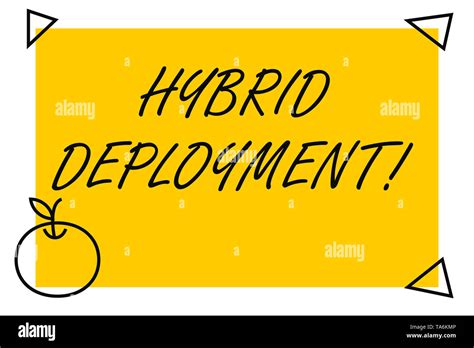 Handwriting Text Hybrid Deployment Conceptual Photo A Combination Of Onpremises Applications Or