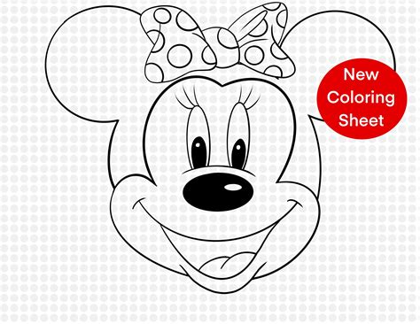 Minnie Mouse Coloring Pages Faces
