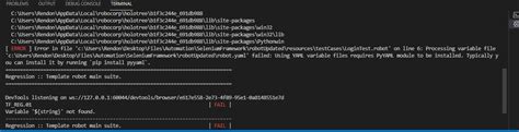 selenium webdriver robot framework parameterizing using yaml file stack overflow