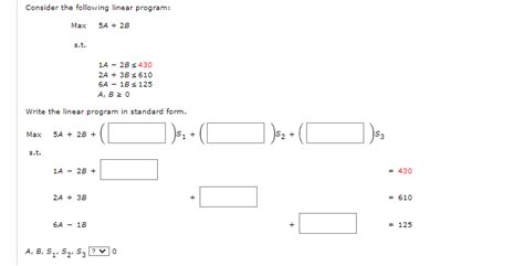 Solved Consider The Following Linear Program Max S T Chegg