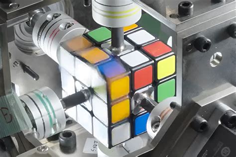 Robot Breaks Rubiks Cube World Record Time In Literally The Blink Of