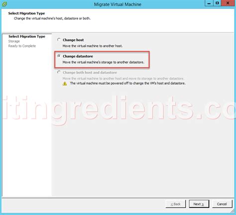 How To Configure Storage Vmotion In Vmware Vcenter 6