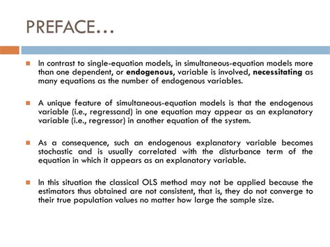 Ppt Simultaneous Equation Models Powerpoint Presentation Free Download Id 1881246