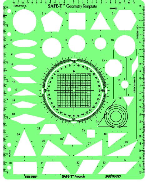Safe T™ Geometry Template Geometry Learning Activities