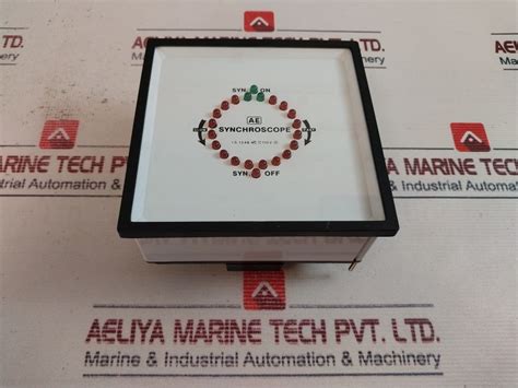 Automatic Electric Synchroscope Meter 110vac Aeliya Marine Tech