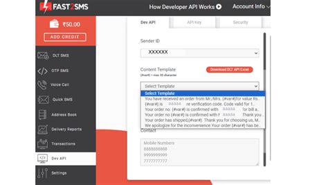 How To Send Dlt Sms Via Api