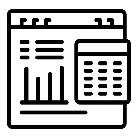 People Data Icon Outline Vector Graph Report Vector Art At Vecteezy
