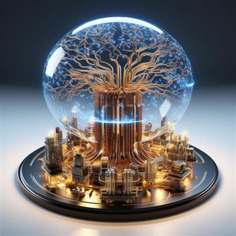 Premium Photo A Fantasy Digital Art Of Brain Circuit Concept Circuit