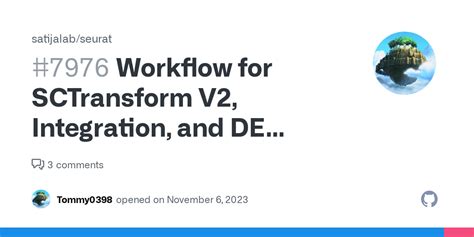 Workflow For Sctransform V2 Integration And De While Regressing Out