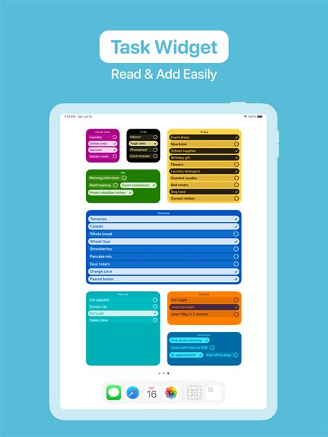 Task Widget Daily To Do List App For Iphone Free Download Task Widget