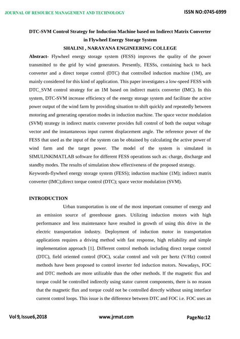 Pdf Dtc Svm Control Strategy For Induction Machine Based On Dokumentips