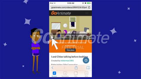 How To Download Goanimate Videos To Youtube On Mobile Ios Youtube