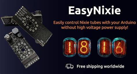 Easynixie Arduino Compatible Low Voltage Nixie Tube Driver Module Geeky Gadgets