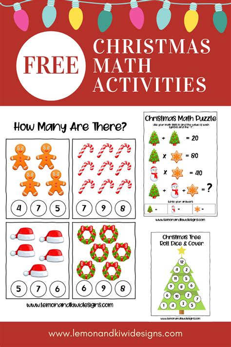 Free Christmas Math Printables Download Free Christmas Math Printables