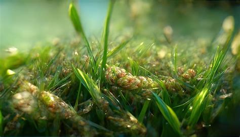 Premium Photo The Abstract Background Only The Grass Is Clearly Visible