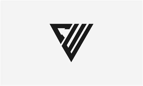 Premium Vector Cw Monogram Logo Design