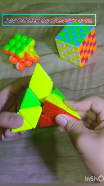 dot pattern on pyraminx cube shorts youtube