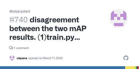 Disagreement Between The Two MAP Results 1 Train Py 2 Eval Py